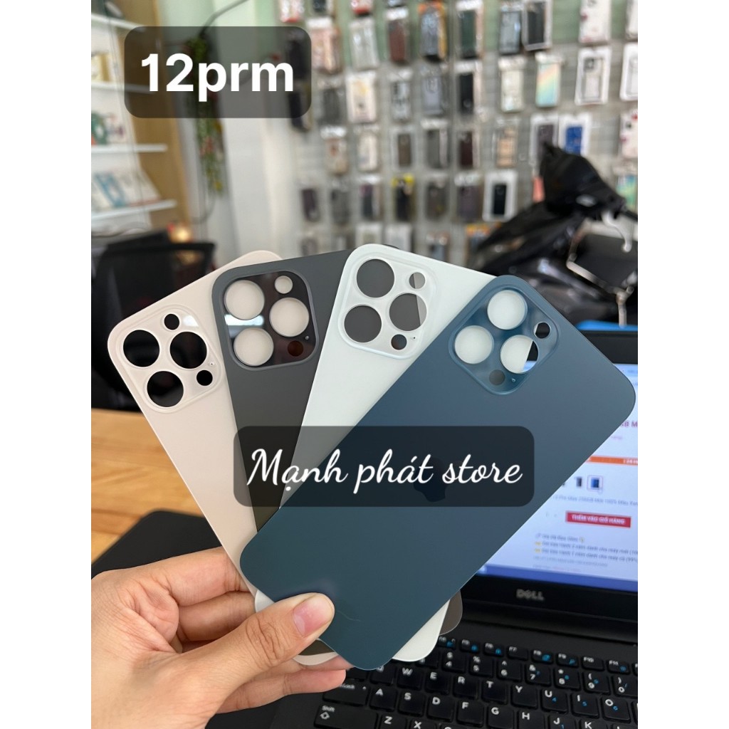 Nắp lưng thay thế cho ip 12/12pro/12prm,hàng loại 1 tặng kèm keo dán ...
