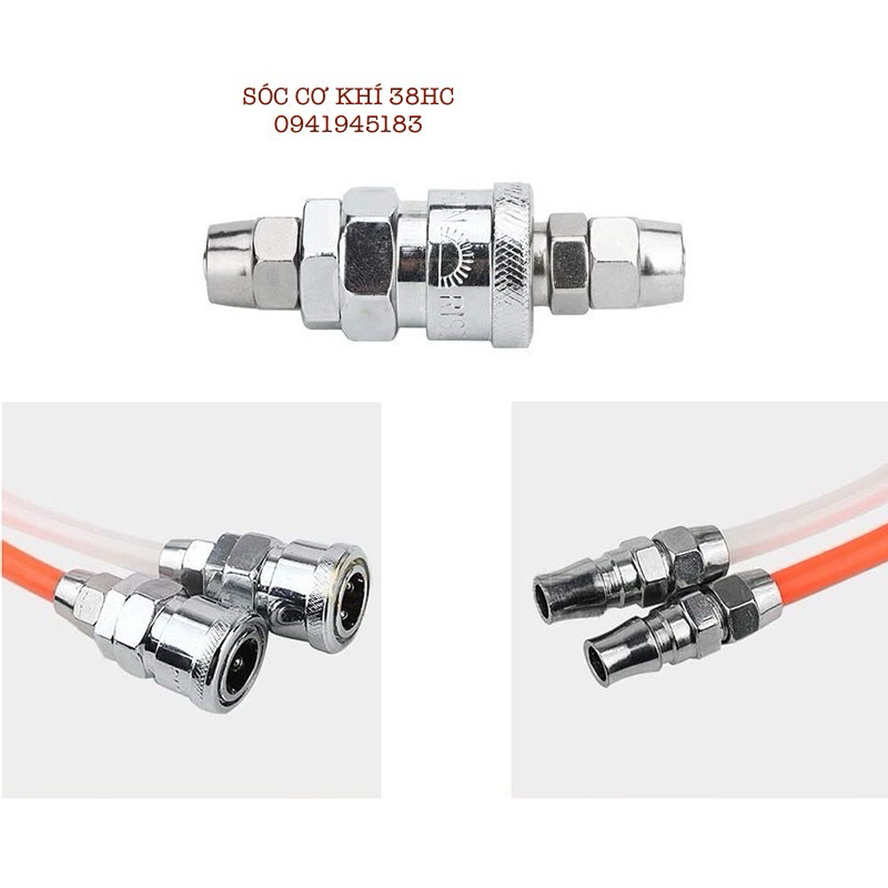 Đầu nối nhanh dây hơi, khớp nối dây hơi 8ly/10ly/12ly | Shopee Việt Nam