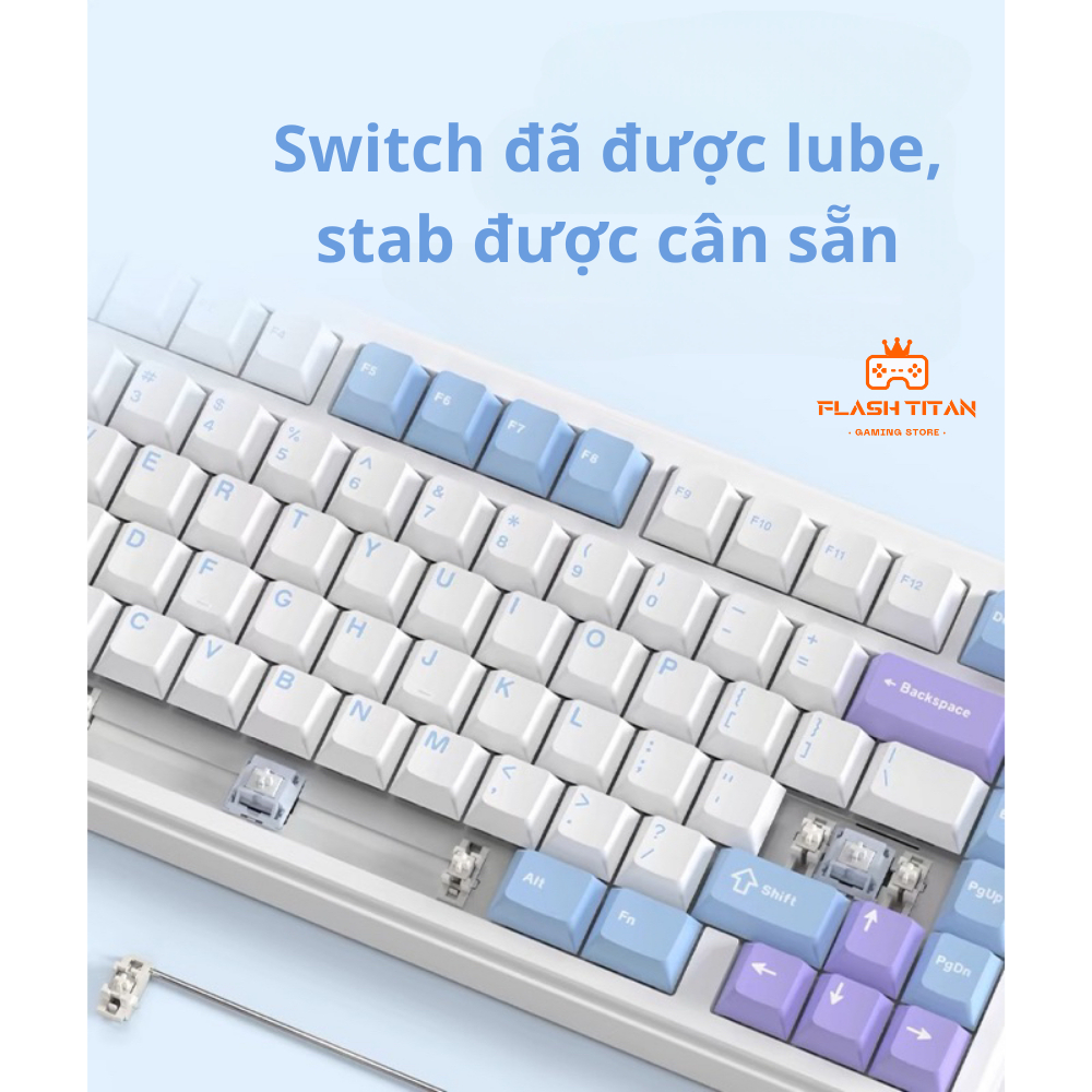 Bàn Phím Không Dây Monka K75 - 3 mode kết nối - Mạch xuôi - Hỗ trợ ...