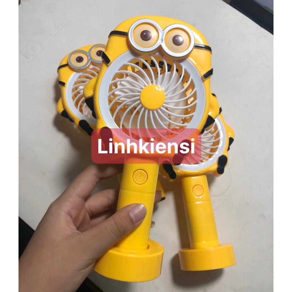 QUẠT MINI ĐỂ BÀN HÌNH MINION CÓ ĐÈN LED SIU DỄ THƯƠNG | Shopee Việt Nam