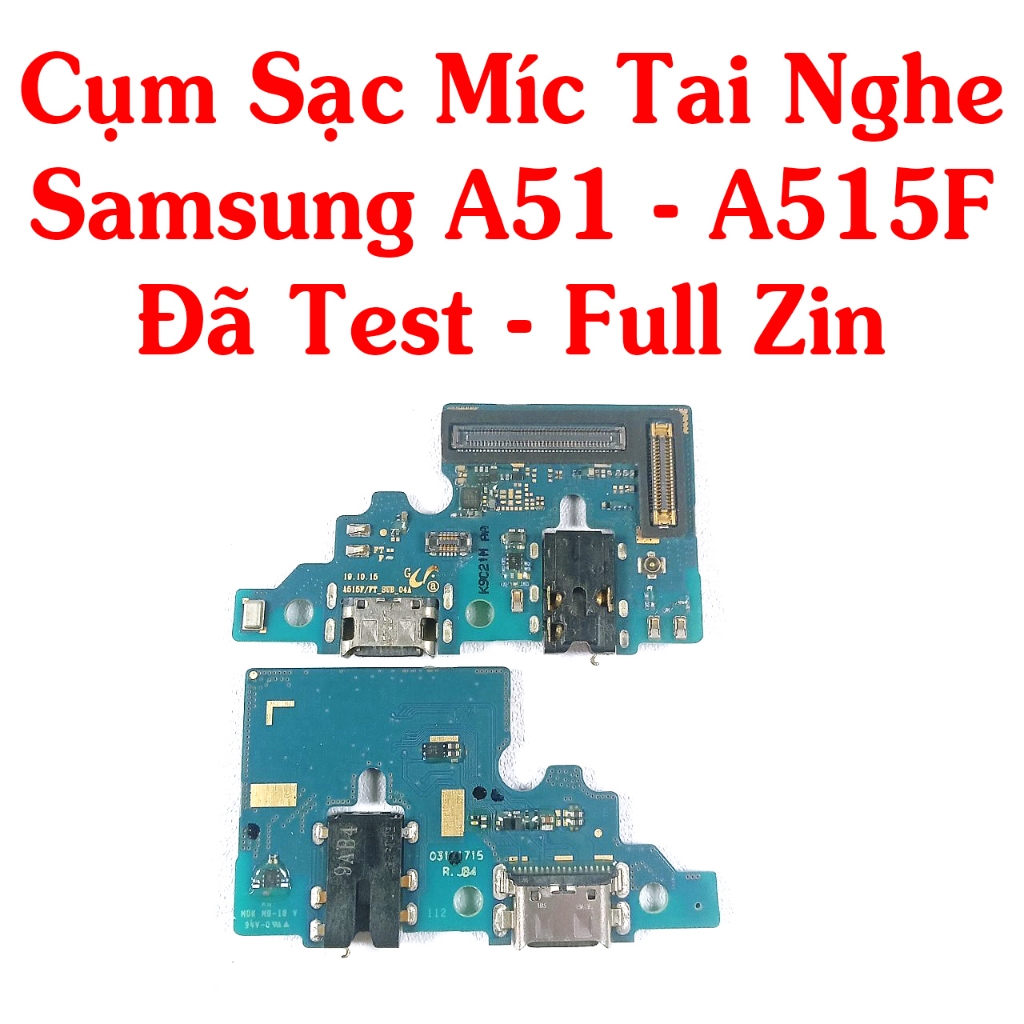 Cụm Sạc Míc Tai Nghe Samsung A51 - A515F Đã Test - Full Zin | Shopee ...