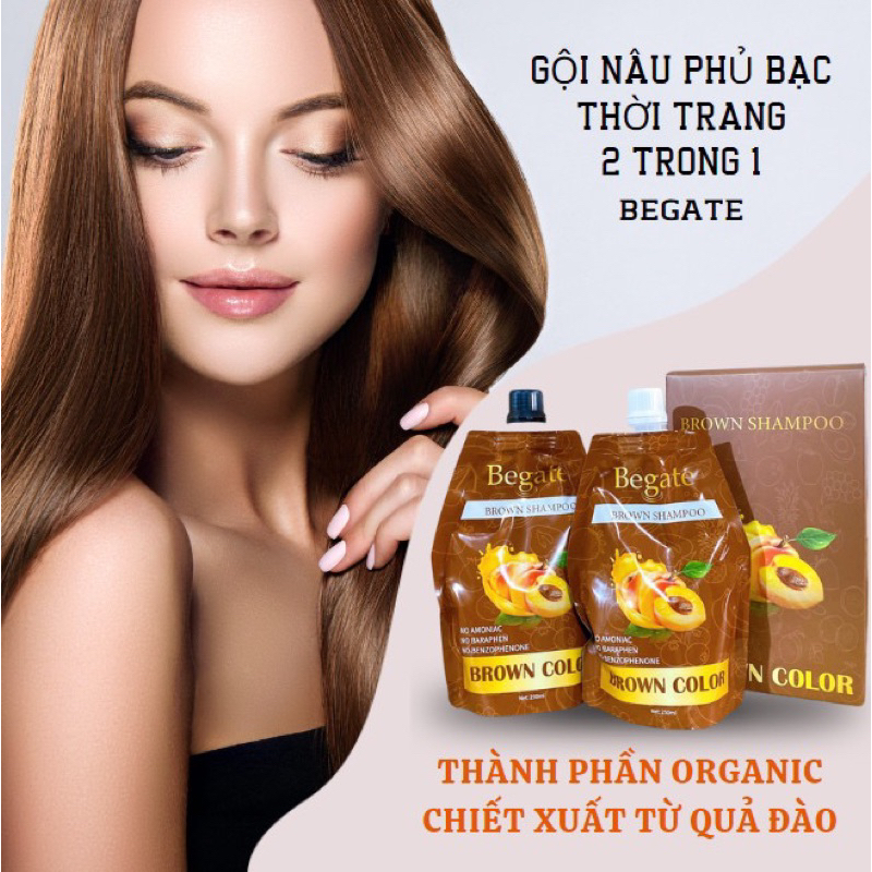 Dầu Gội Phủ Bạc Tóc Thảo Dược Begate Phủ 100% Tóc Bạc, Lên Màu Ngay Từ ...