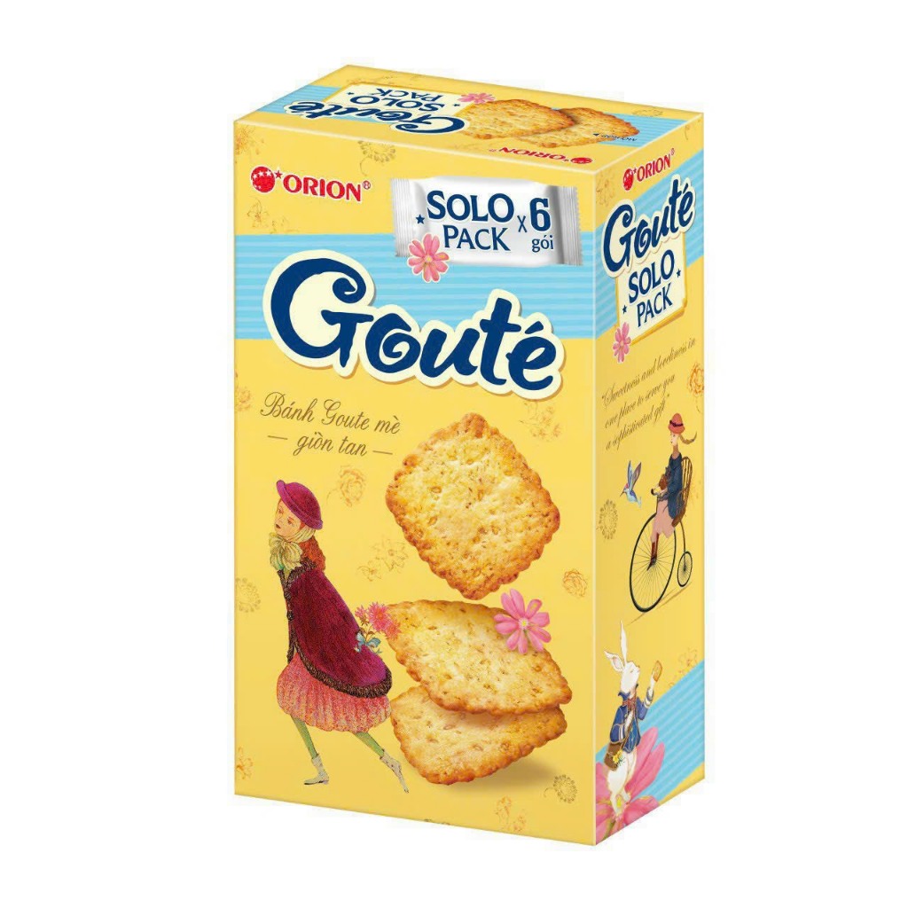 Bánh SOLO Gouté Mè Giòn Tan Orion (Hộp 6 gói x 19.8g) | Shopee Việt Nam