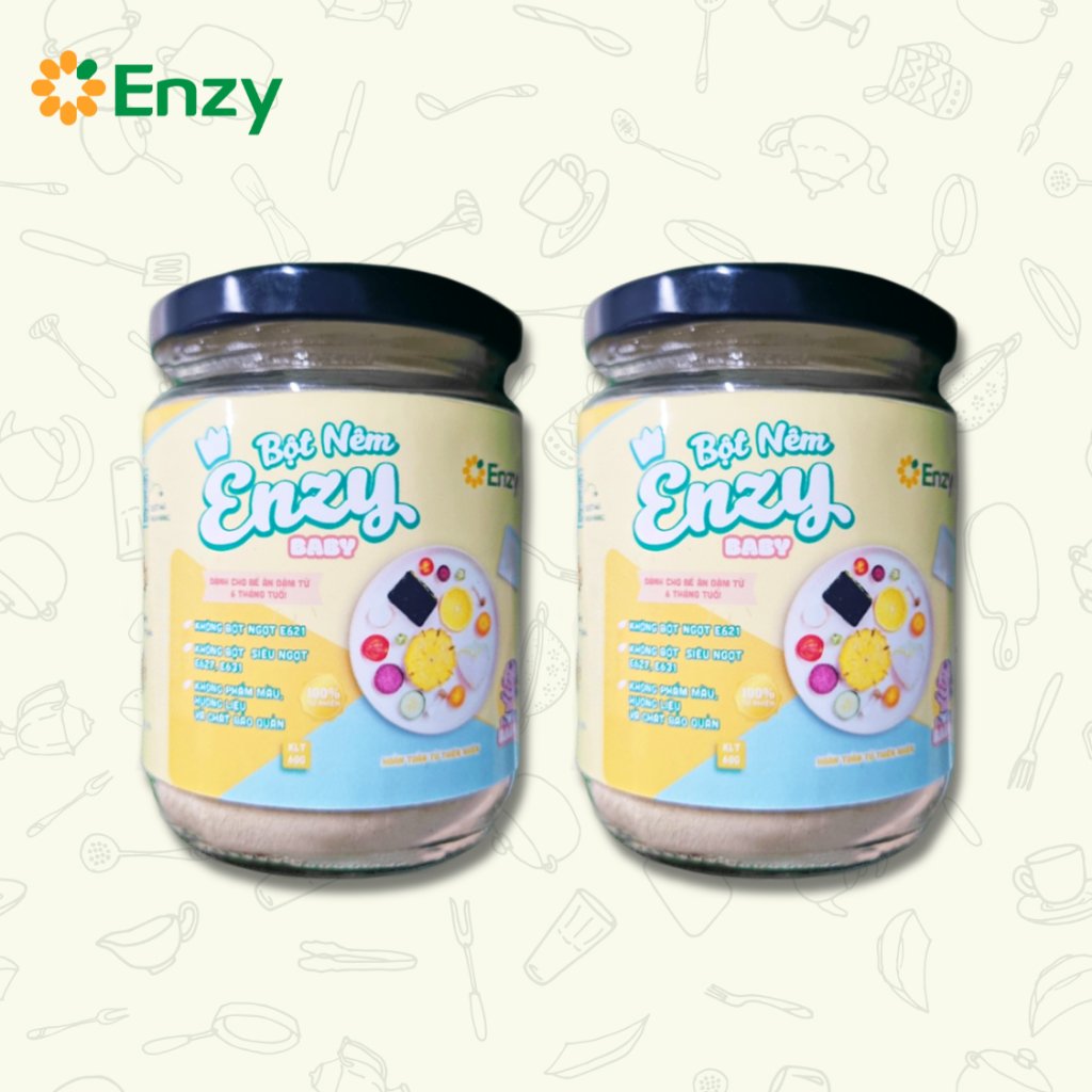 Hạt Nêm Ăn Dặm, Thuần Thực Vật, Không Bột Ngọt Enzy Food 2 Hũ x 110gr ...