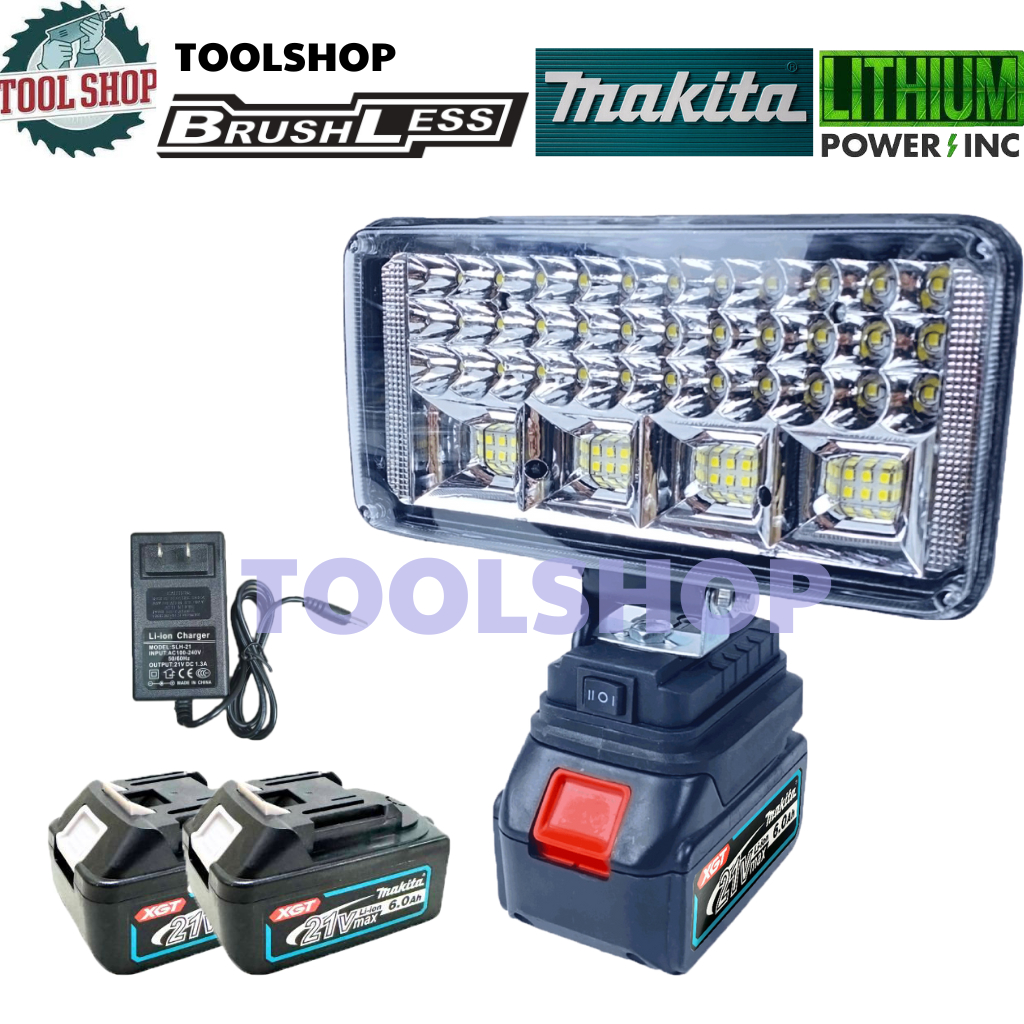 Đèn pha led MAKITA 21V 7 inch, công suất 85W, 57 bóng led 2 chế độ sáng, thời gian chiếu sáng ...