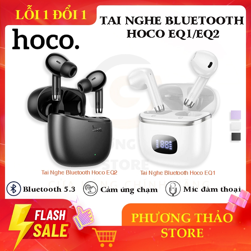 Tai Nghe Bluetooth V5.3 Hoco EQ1/EQ2 - Điều Khiển Cảm Ứng - Âm Thanh Nổi Có Mic - Nghe Nhạc 7h ...