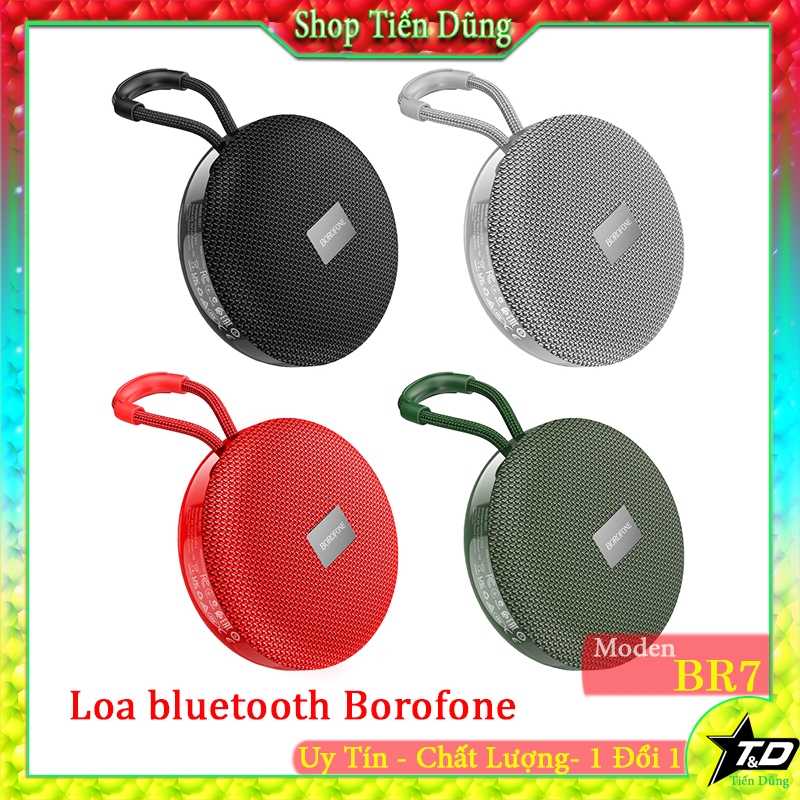 Loa Bluetooth thể thao di động BOROFONE BR27, loa không dây ngoài trời âm thanh nổi, hỗ trợ FM ...