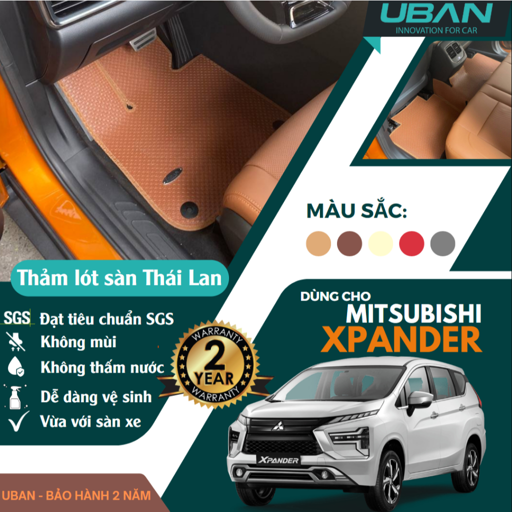 Thảm lót sàn ô tô Backliners Thái Lan UBAN xe Mitsubishi XPANDER 2018 ...