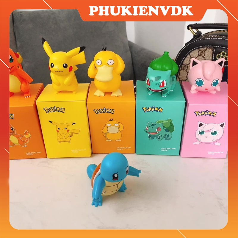Mô Hình Pokemon Chính Hãng Cao Cấp Kèm Hộp Pikachu Psyduck Bulbasaur ...