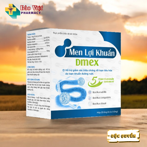 Men Lợi Khuẩn Dmex hộp 20 ống x 10ml | Shopee Việt Nam