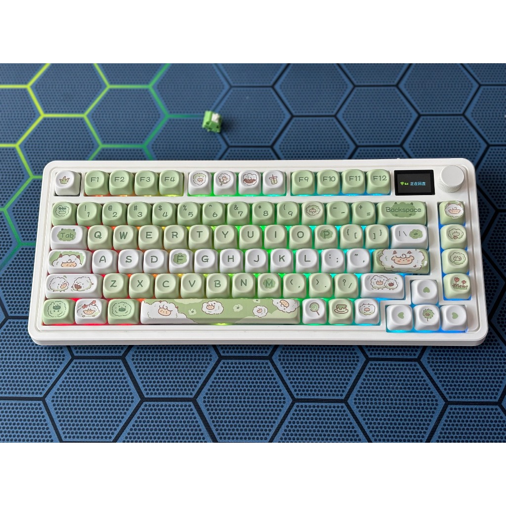 Bàn phím cơ CMK75 3 mode /Led Rgb / Hotswap 5 pin / Màn led hiển thị ...