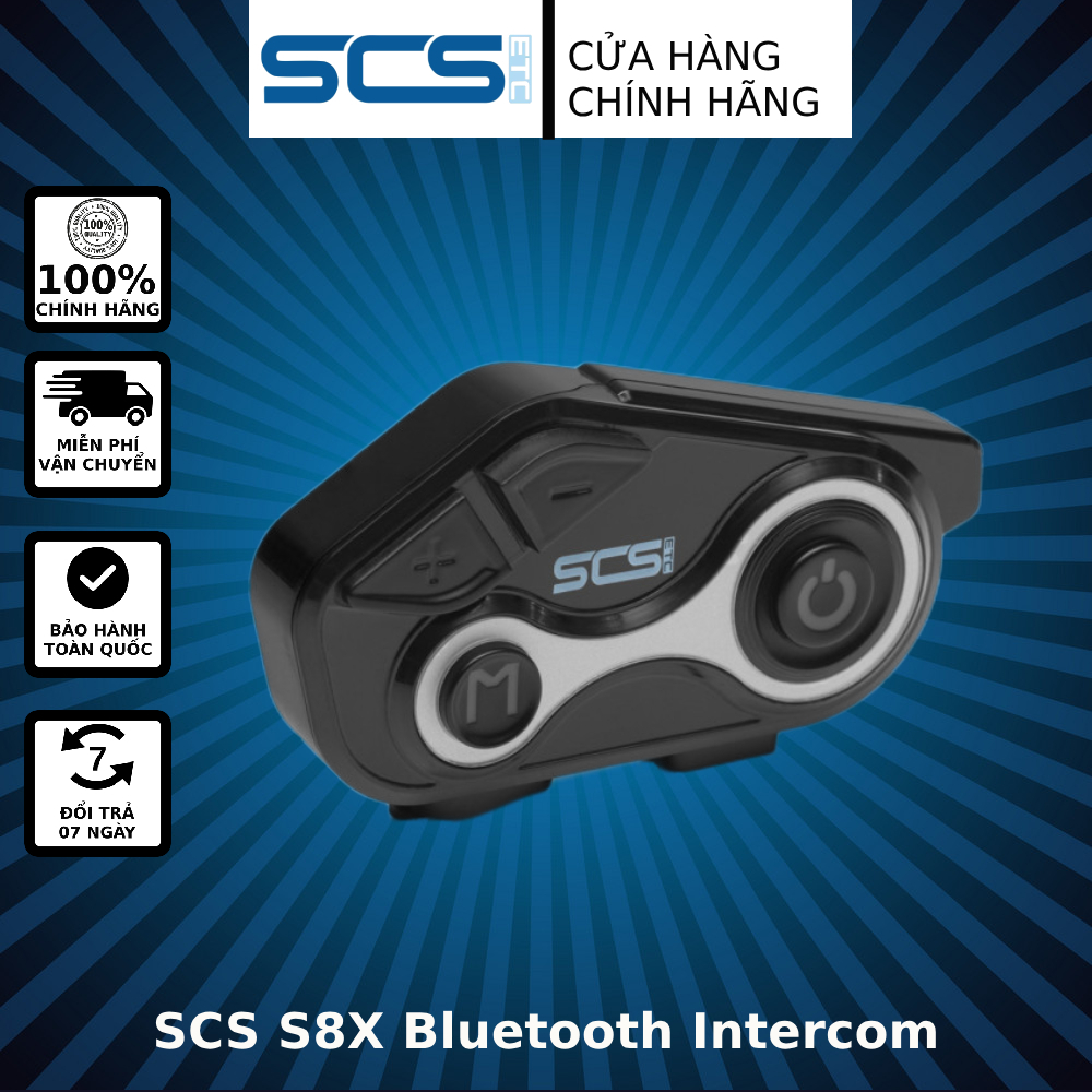 Tai nghe gắn nón bảo hiểm SCS S8X - tai nghe chính hãng chuyên dùng lái ...