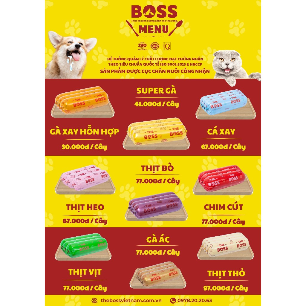 Raw Food thịt tươi cho chó mèo The Boss,Thịt xay cho chó mèo | Shopee ...