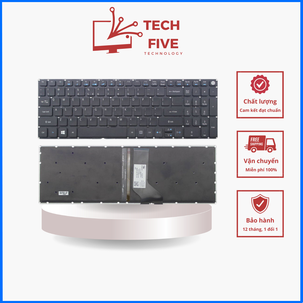Bàn phím laptop Acer Aspire E5-573 E5-574 E5-575 E5-576 E5-722 F5-521 F5-571 f5-572 F5-573 V5 ...
