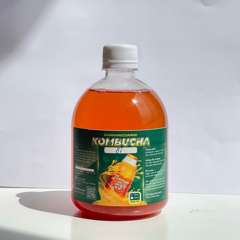 Trà Lên Men Kombucha Chứa Men Vi Sinh, Lợi Khuẩn - Trà Kombucha Chai 1Lít, 500ML | Shopee Việt Nam