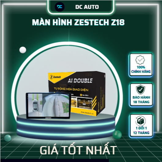 Màn Hình Zestech Z18 liền camera 360 tặng kèm áp suất lốp | Shopee Việt Nam
