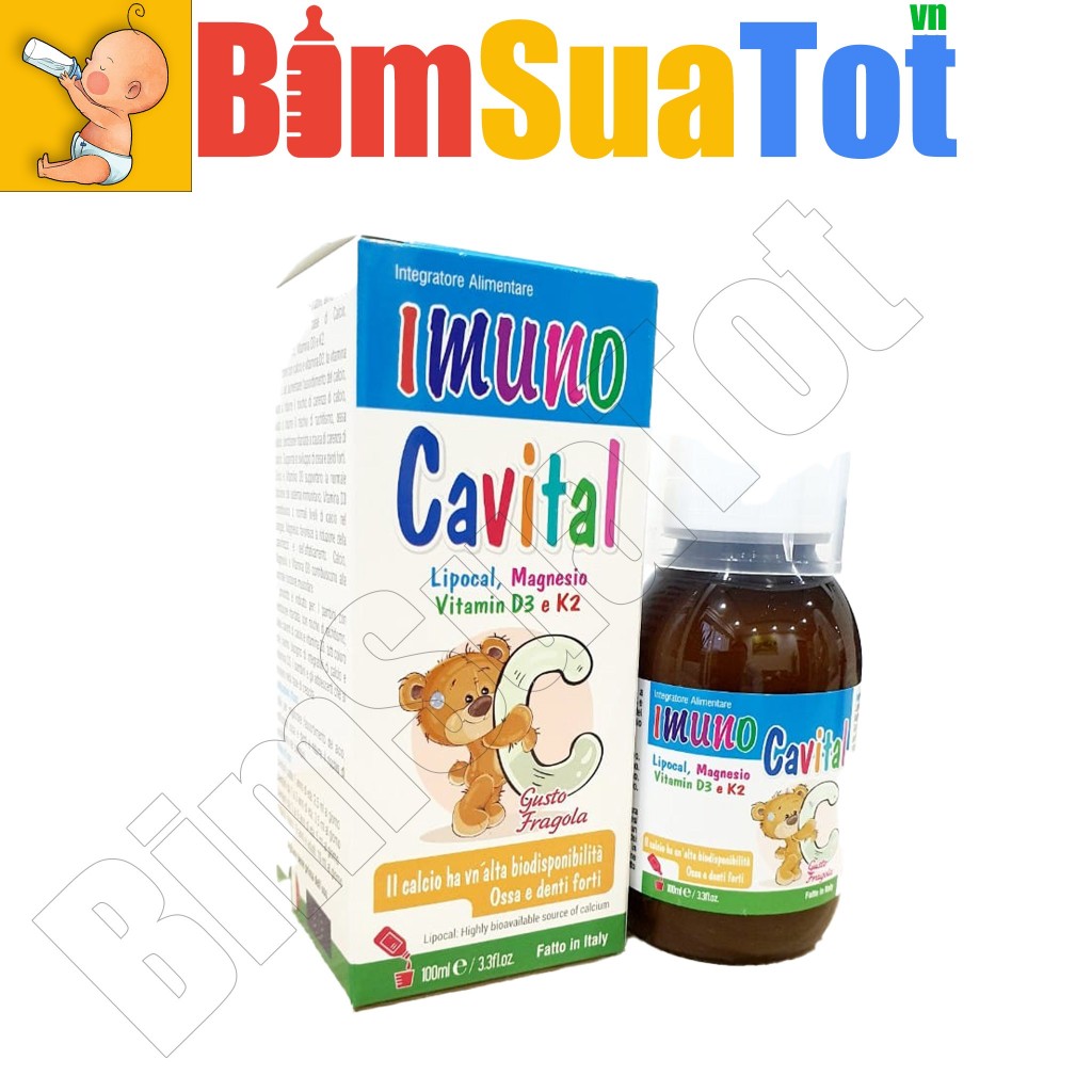 Imuno Cavital chứa Lipocal, Magie, D3 K2 canxi sinh học hỗ trợ phát ...