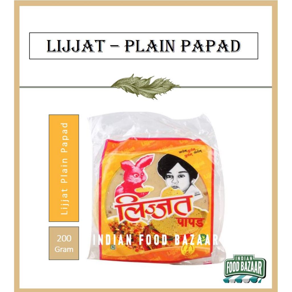 LIJJAT PAPAD - LIJJAT MASALA PAPAD - LIJJAT PLAIN PAPAD - BÁNH TRÁNG ...