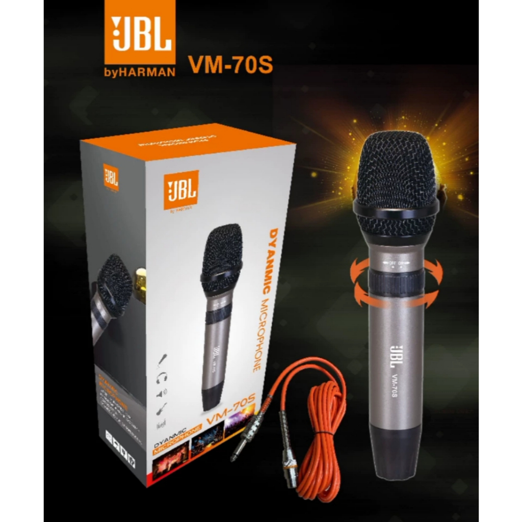 Mic Karaoke Có Dây JBL VM-70S . Micro Karaoke JBL VM-70S Kiểu Dáng Chắc ...