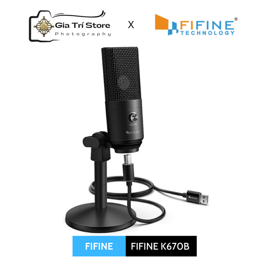 FIFINE K670B - Micro Thu Âm Cổng USB Hỗ Trợ Podcast, Livestream - Hàng Chính Hãng/Bảo Hành 12 ...