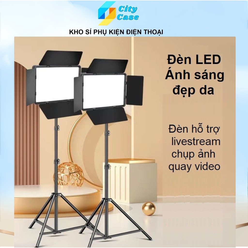 Đèn chữ nhật RL-1200 có 4 vách điều chỉnh ánh sáng hỗ trợ livestream ...