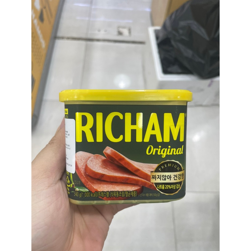 Thịt Giăm Bông Richam Dongwon Hàn Quốc Hộp 340G / 동원) 리챔 340G | Shopee ...