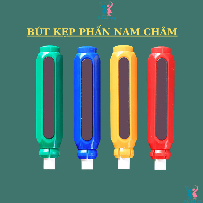 Bút kẹp phấn MIC, bút cầm phấn nam châm không dính tay sử dụng cho giáo ...