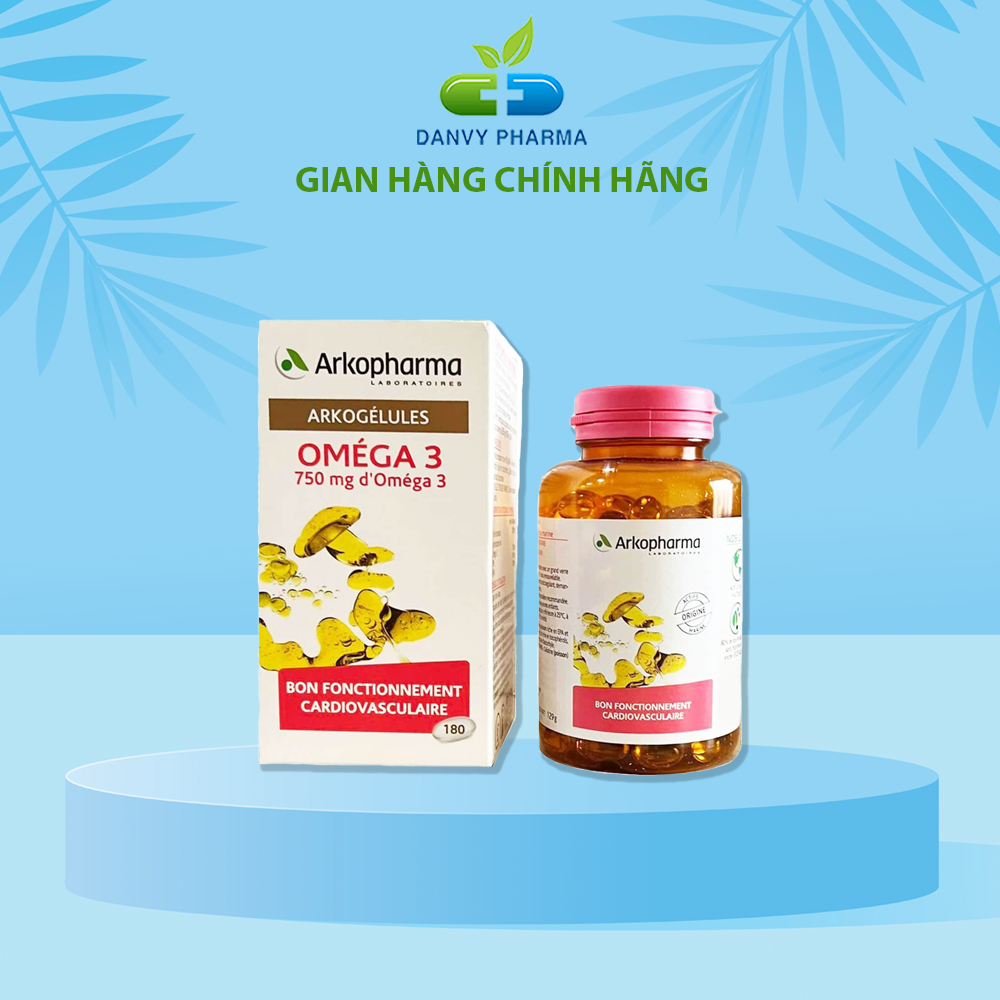 Viên uống omega 3 Arkopharma Arkogélules Oméga 3 180 viên của Pháp | Shopee Việt Nam