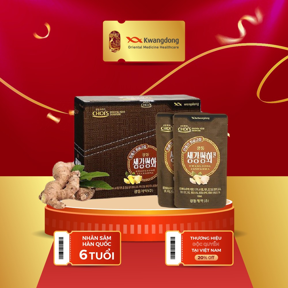 TRÀ THẢO MỘC GỪNG HẠ THỔ SSANGHWA – Kwangdong Choi’s Oriential Herb. | Shopee Việt Nam