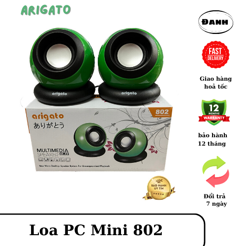 Loa vi tính đèn led 2.0 arigato 802 _ 803/ Loa Vi Tính Cổng USB, thiết ...
