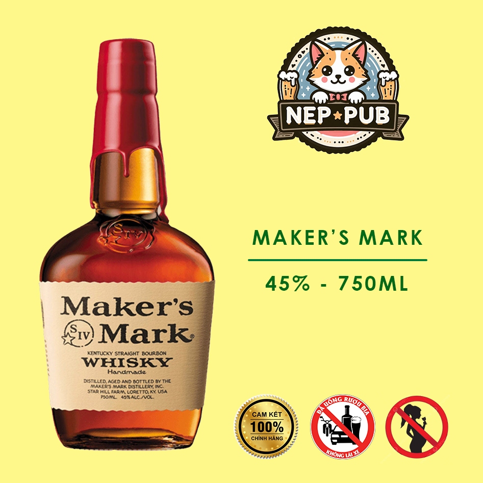 MAKER'S MARK 700ML bourbon whiskey | Shopee Việt Nam