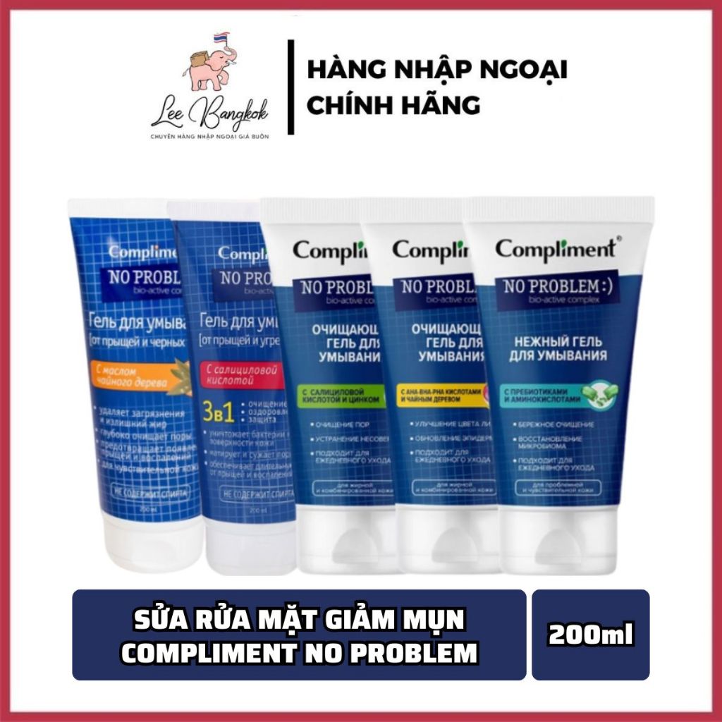 Gel - Sửa Rửa Mặt Compliment No Problem Tẩy Tế Bào Chết Nhẹ Nhàng, Làm ...
