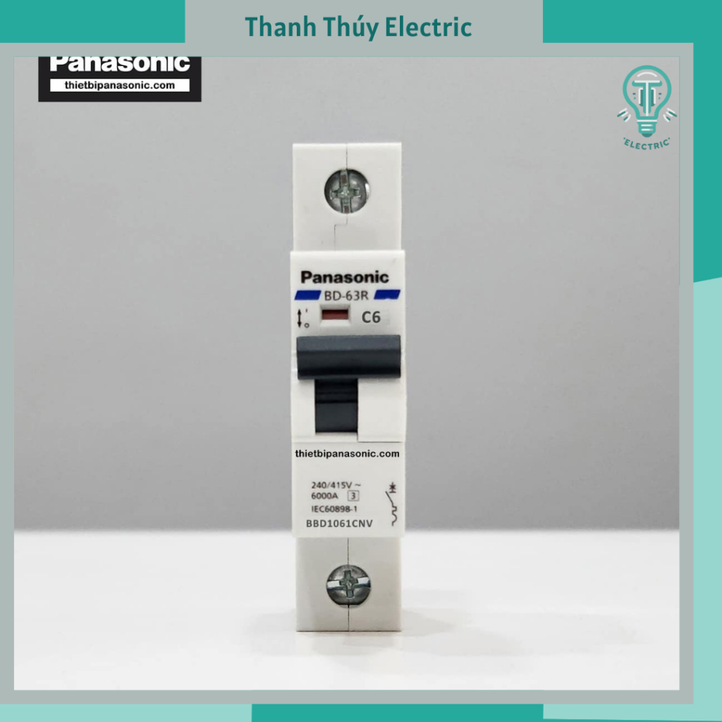 Panasonic - Cầu dao Aptomat MCB CB 1 Tép 1P 1 Pha 6A 10A 16A 20A 25A 32A 40A 50A 63A | Shopee ...