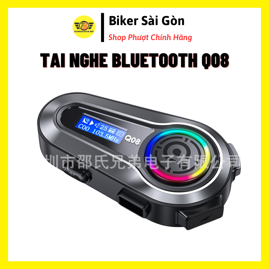 Tai Nghe Bluetooth Mũ Bảo Hiểm Q08 Bluetooth 5.3 Dung Lượng Pin Lên Đến 1000mAh - Biker Sài Gòn ...