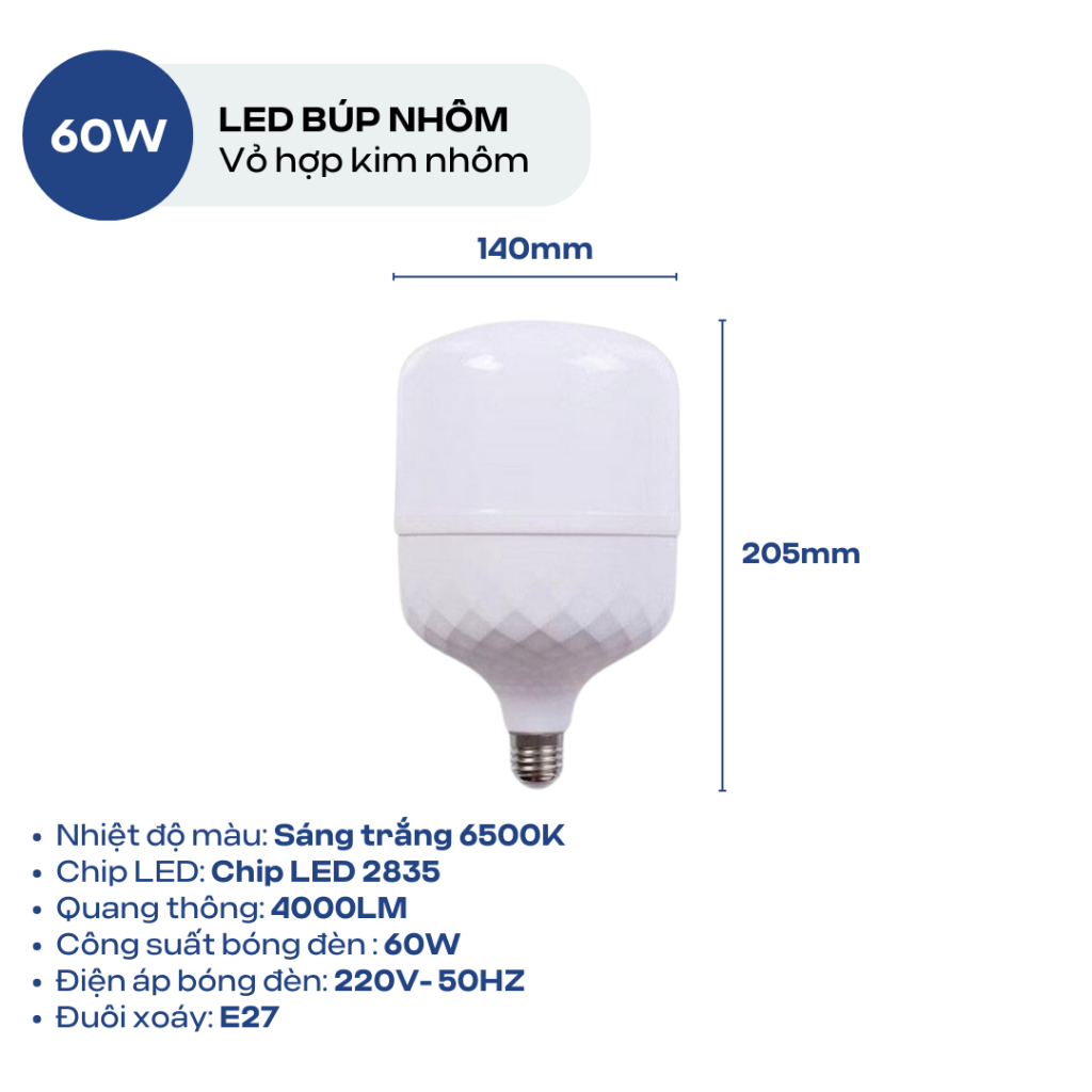 Bóng Đèn LED BULD ATH LIGHTING Loại Led Buld Trụ Bọc Nhôm Chống Nước ...