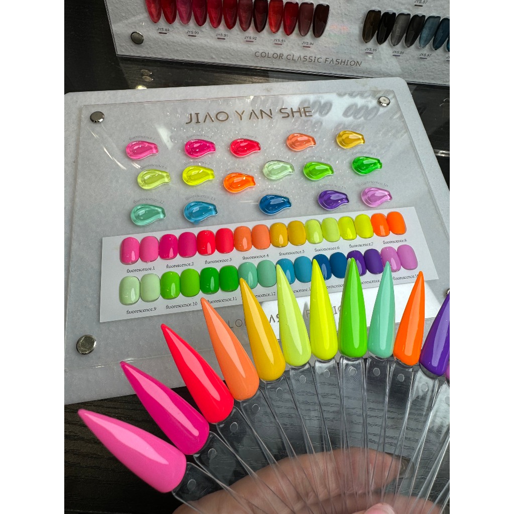 set sơn gel neon jiao yan she 16 màu | Shopee Việt Nam