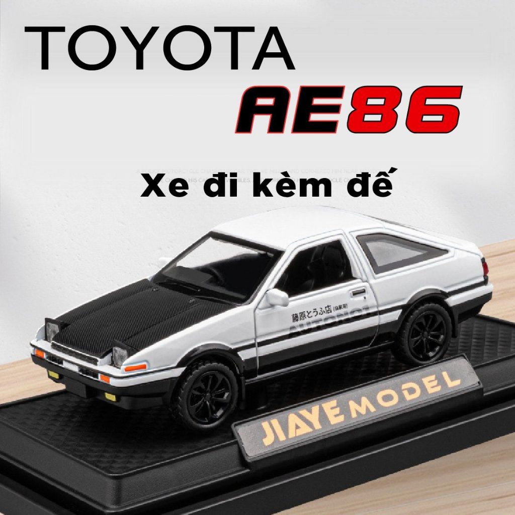 Mô hình xe ô tô Toyota AE86 có đế mở 2 cửa - có đèn - âm thanh tỉ lệ 1: ...