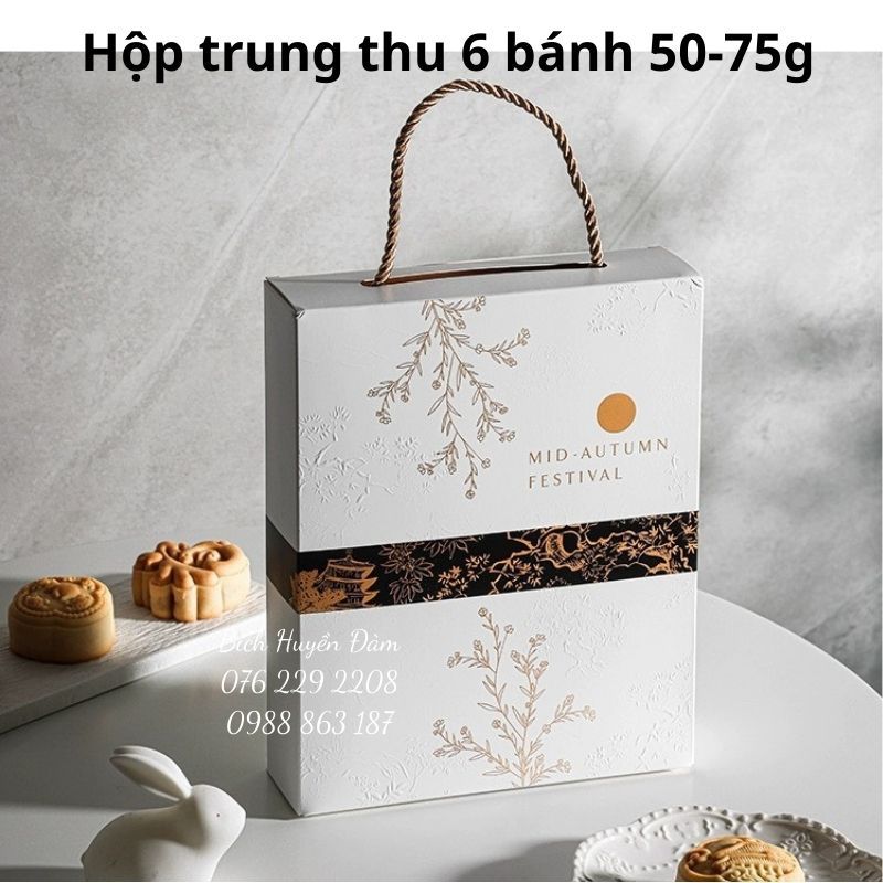 Hộp trung thu 6 bánh mini 50-75g (set 5 hộp) | Shopee Việt Nam