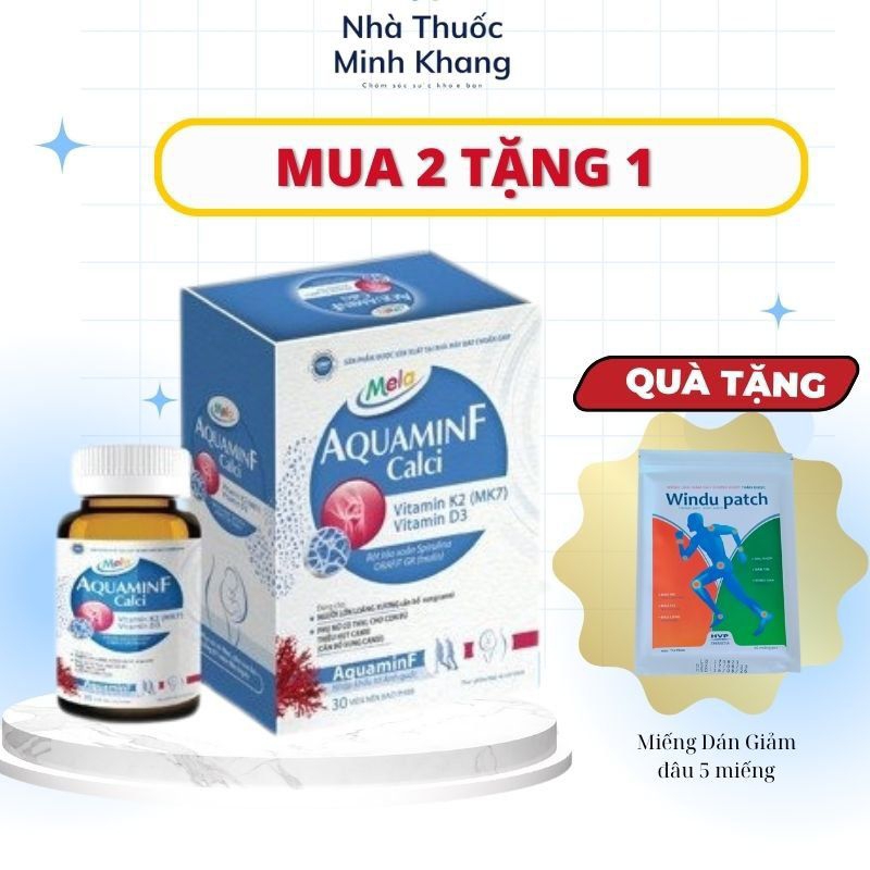 Viên uống Canxi Hữu Cơ Nano Aquamin F-Bổ Sung Vitamin D3 K2 Giúp Xương chắc khỏe, giảm loãng ...