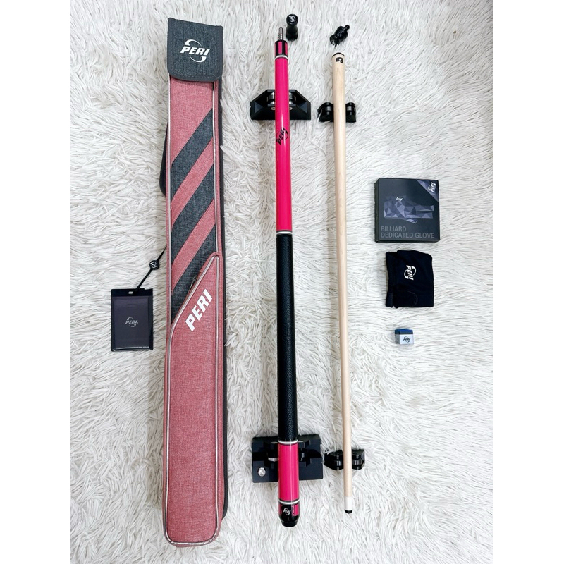 [Peri] Combo Cơ/Gậy Bida Lỗ/Pool Peri ST-V Hồng (Kèm Bao Cơ Kinght Pink ...