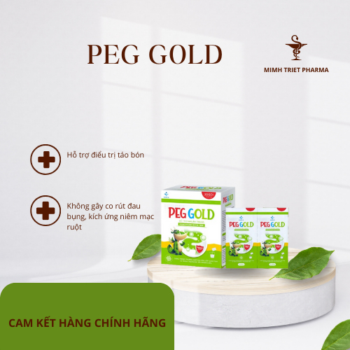 PEG GOLD - Hỗ trợ nhuận tràng, điều trị táo bón cấp và mạn tính ...