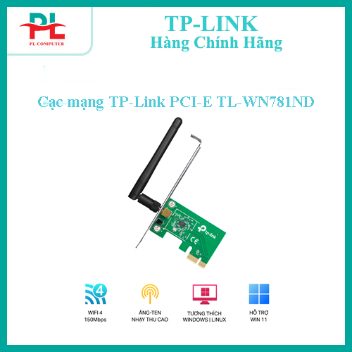 Card thu wireless PCI 1x TPlink 781ND 150 Mbps - Hàng Chính Hãng ...