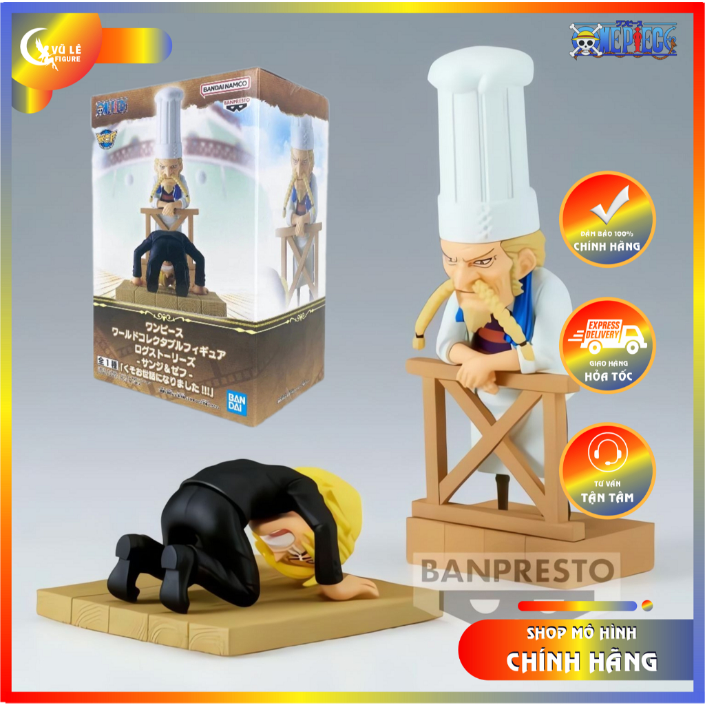 Mô hình One Piece WCF chính hãng Banpresto - Log Stories Sanji and Zeff ...