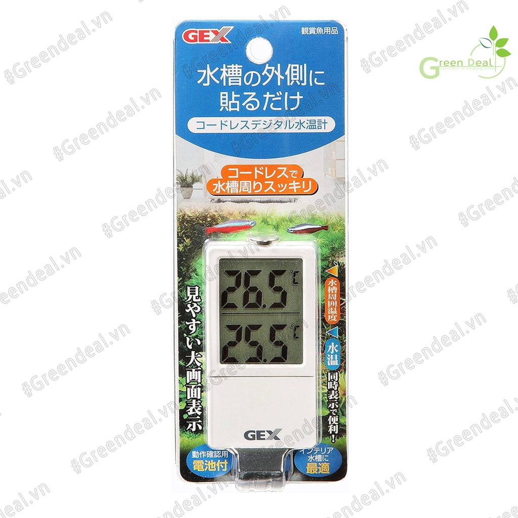 GEX - Cordless Digital Water Thermometer | Nhiệt kế điện tử cho hồ thủy sinh, hồ cá biển san hô ...