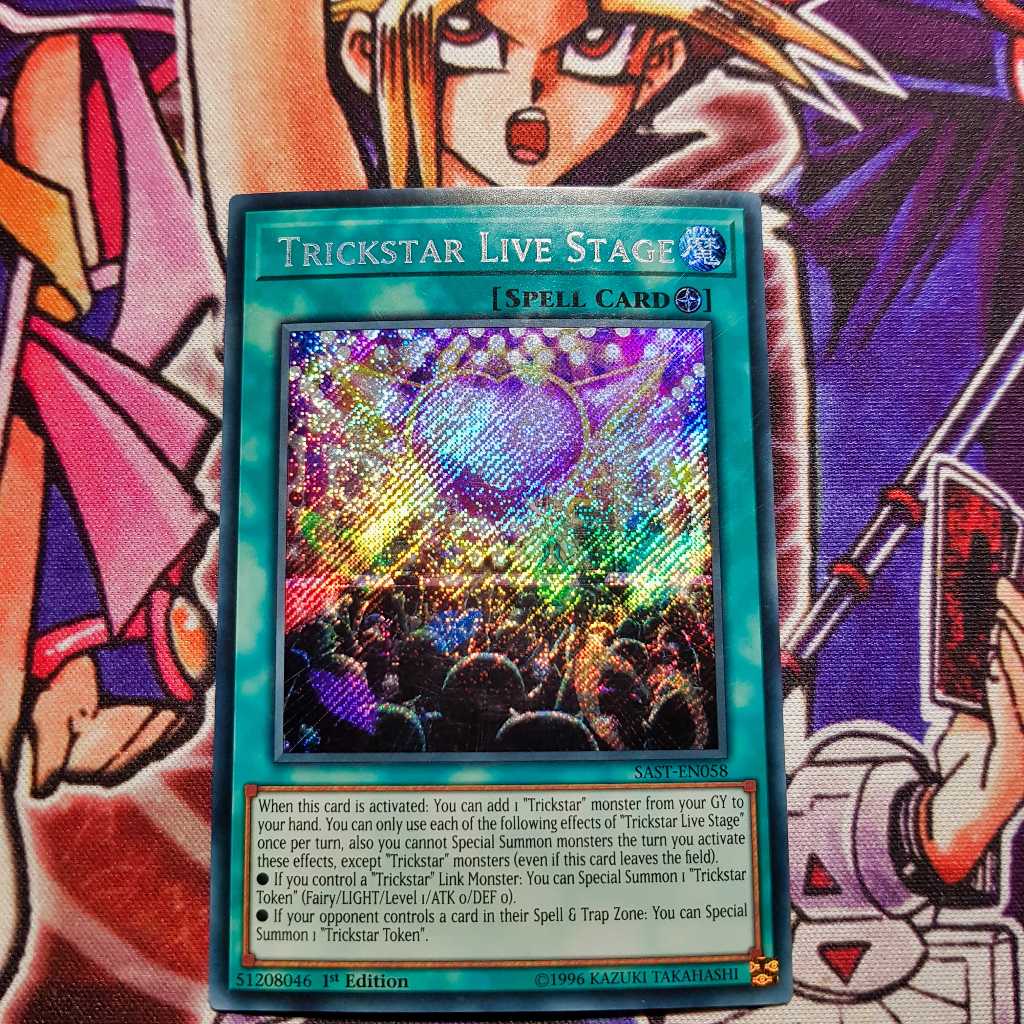 Thẻ bài Yugioh | Trickstar Live Stage | SAST Secret rare. | Shopee Việt Nam