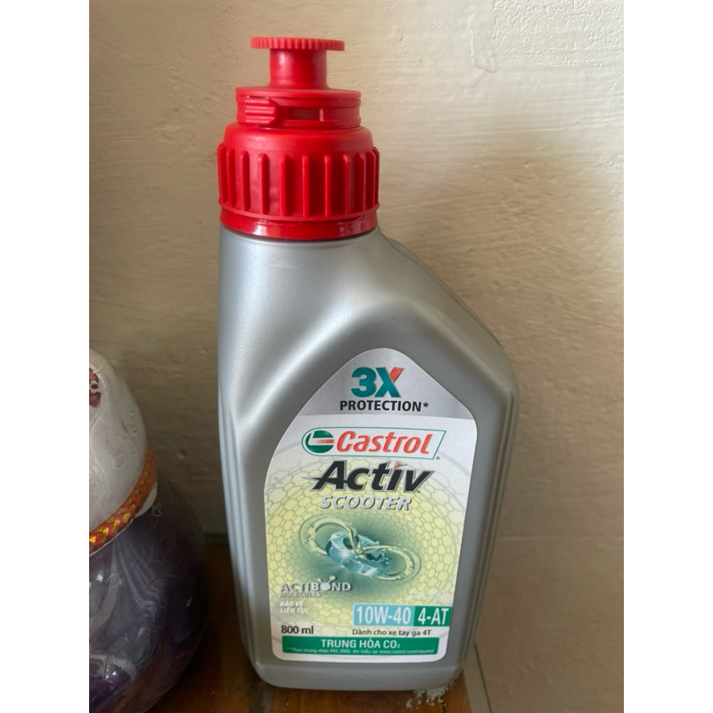 Nhớt xe tay ga Castrol Activ 10W40 - 0,8L | Shopee Việt Nam