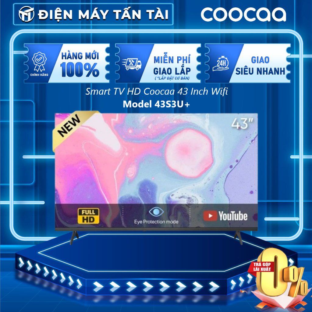 43S3U+ / 43S3U - Smart TV HD Coocaa 43 Inch Wifi - Model S3U+ / S3U ...