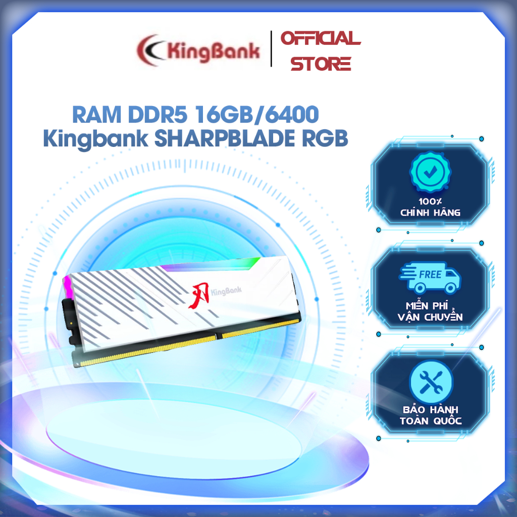RAM DDR5 16GB/6400 Kingbank SHARPBLADE RGB | Shopee Việt Nam