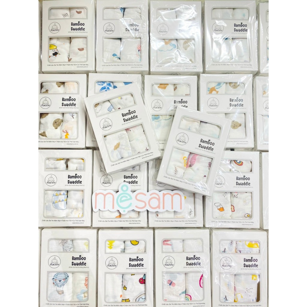 HỘP 2 KHĂN TẮM ĐA NĂNG MANNY 110*120cm | Shopee Việt Nam