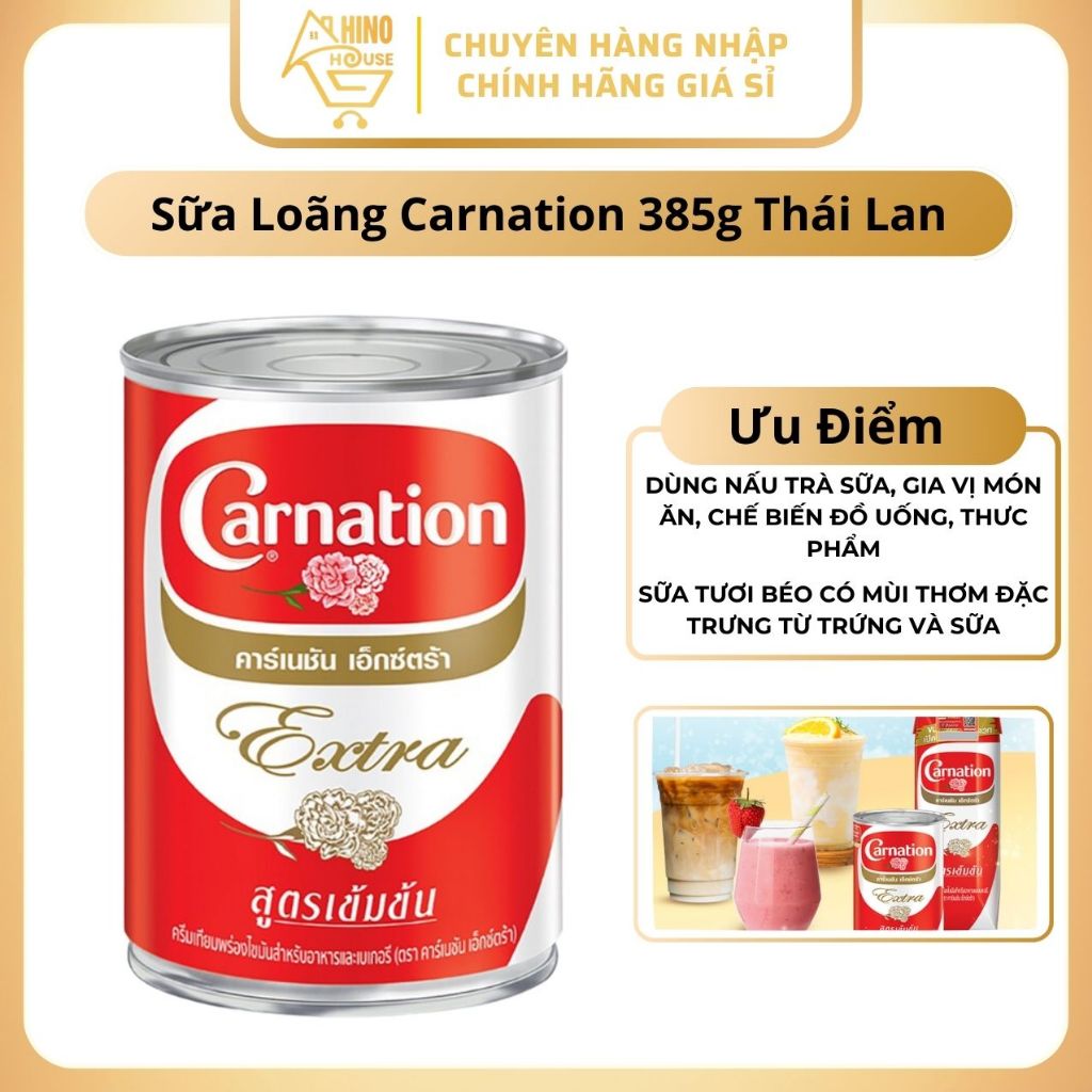 Sữa Béo Bông Hồng Carnation 385g Thái Lan Thơm Ngon, Pha Chế Đồ Uống, Chế Biến Món Ăn ...